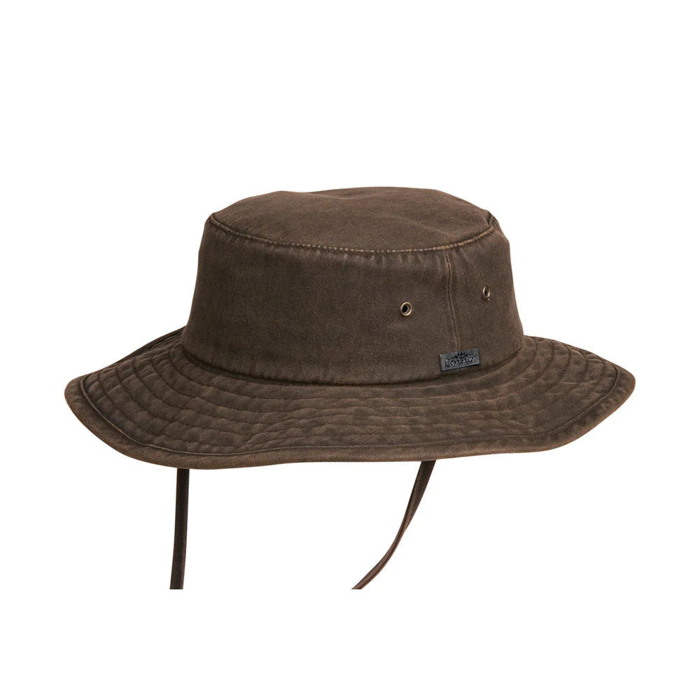 Weathered Cotton Waterproof Bucket Hat for Big Heads | Big Hat Store ...