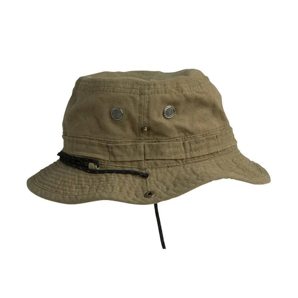 Weathered Cotton Waterproof Bucket Hat for Big Heads | Big Hat Store ...